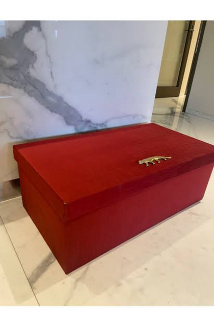 Red Sabyasachi lehenga box – Kuro Clothing India